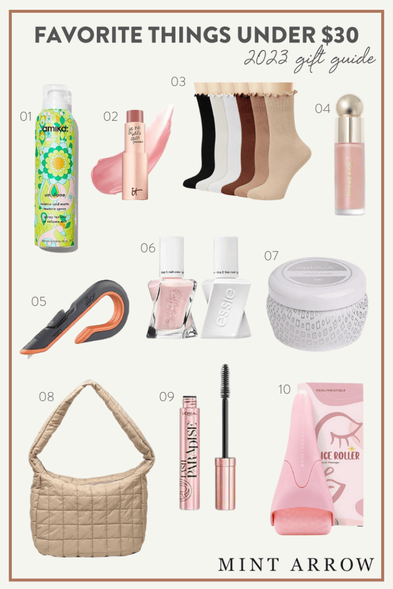 Favorite things party gift guide - under $30! - Mint Arrow