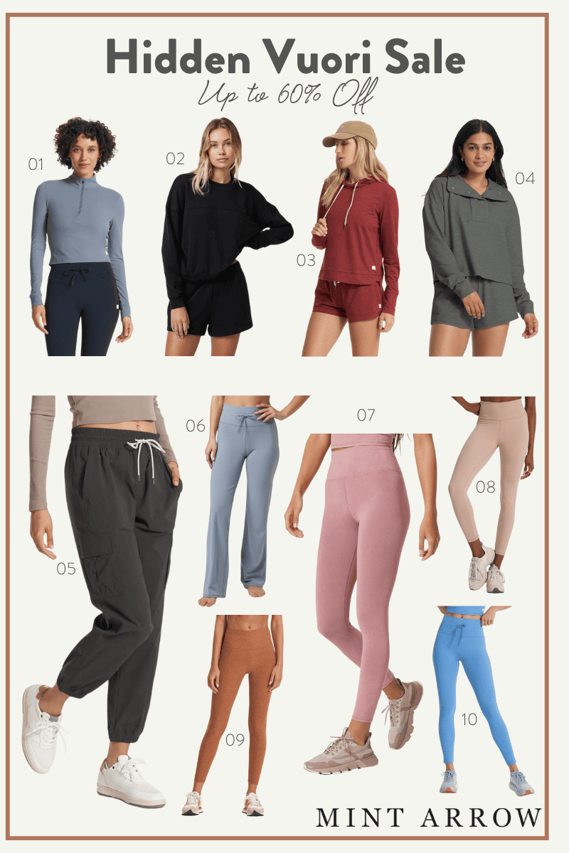 HOT! Vuori joggers, leggings + more up to 60% OFF! - Mint Arrow
