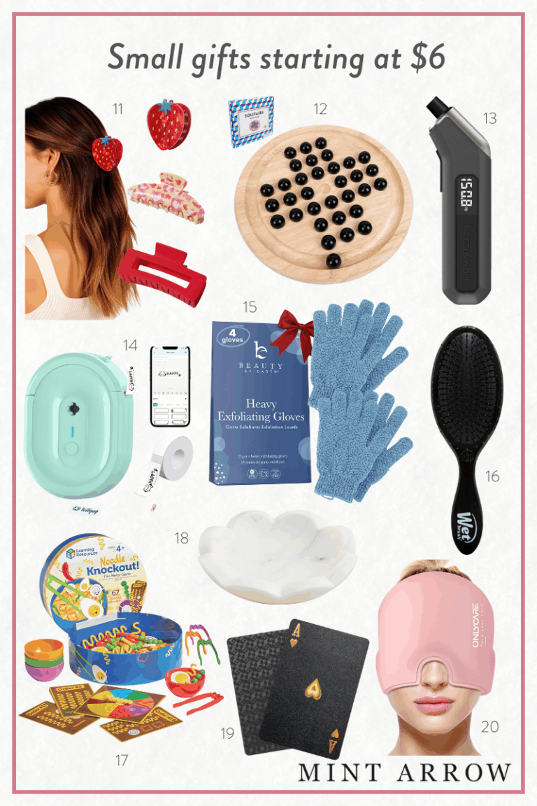 Last minute guide: small gifts starting at $6! - Mint Arrow